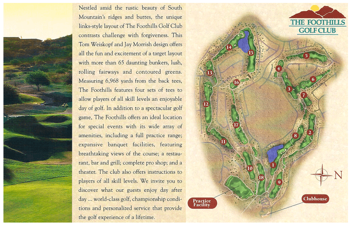 Hole Maps - Foothills Golf Club